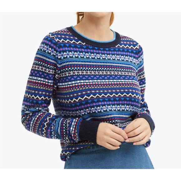 Draper James | Sweaters | New Draper James Fairisle Crewneck Sweater In ...